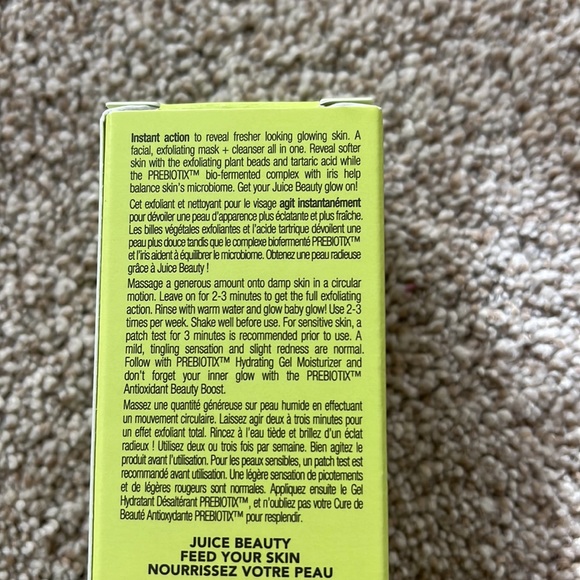 Juice Beauty | Skincare | Juice Beauty Instant Flash Facial | Poshmark